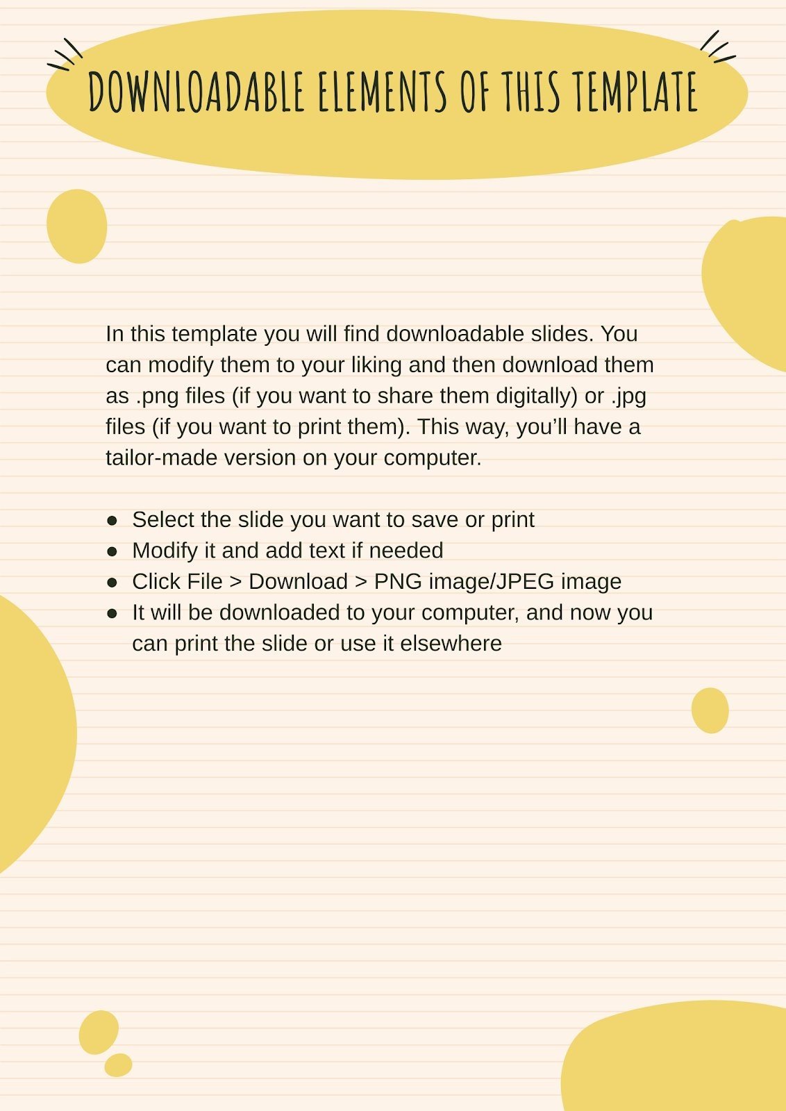 Tarjetas de recetas imprimibles | Google Slides y PowerPoint
