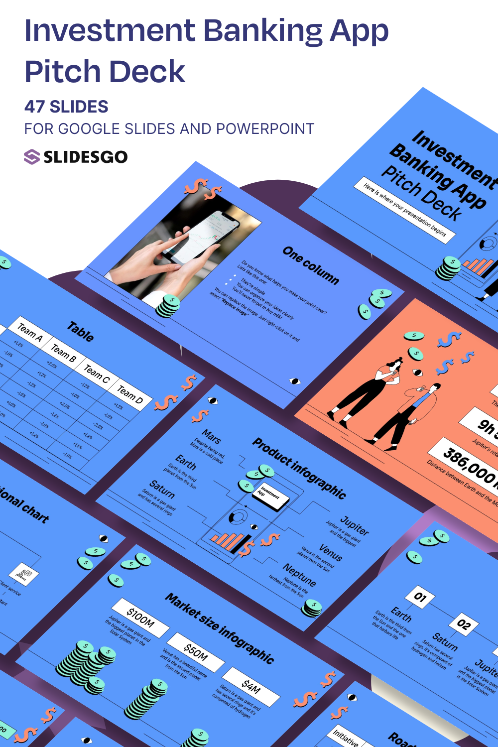 Investment Banking App Pitch Deck Presentation