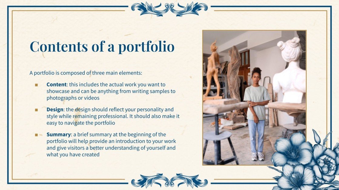 Old Engraving Style Portfolio Presentation