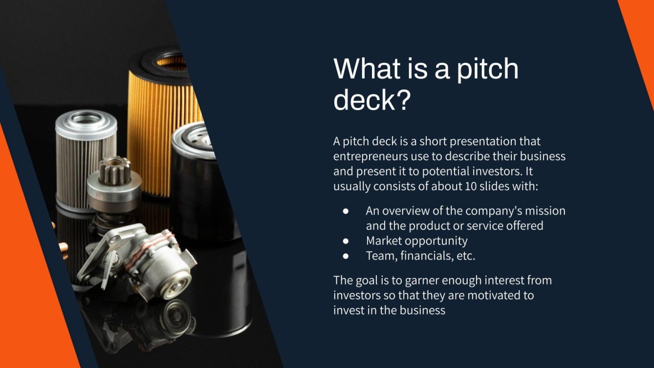 Automotive Industry Pitch Deck Presentation