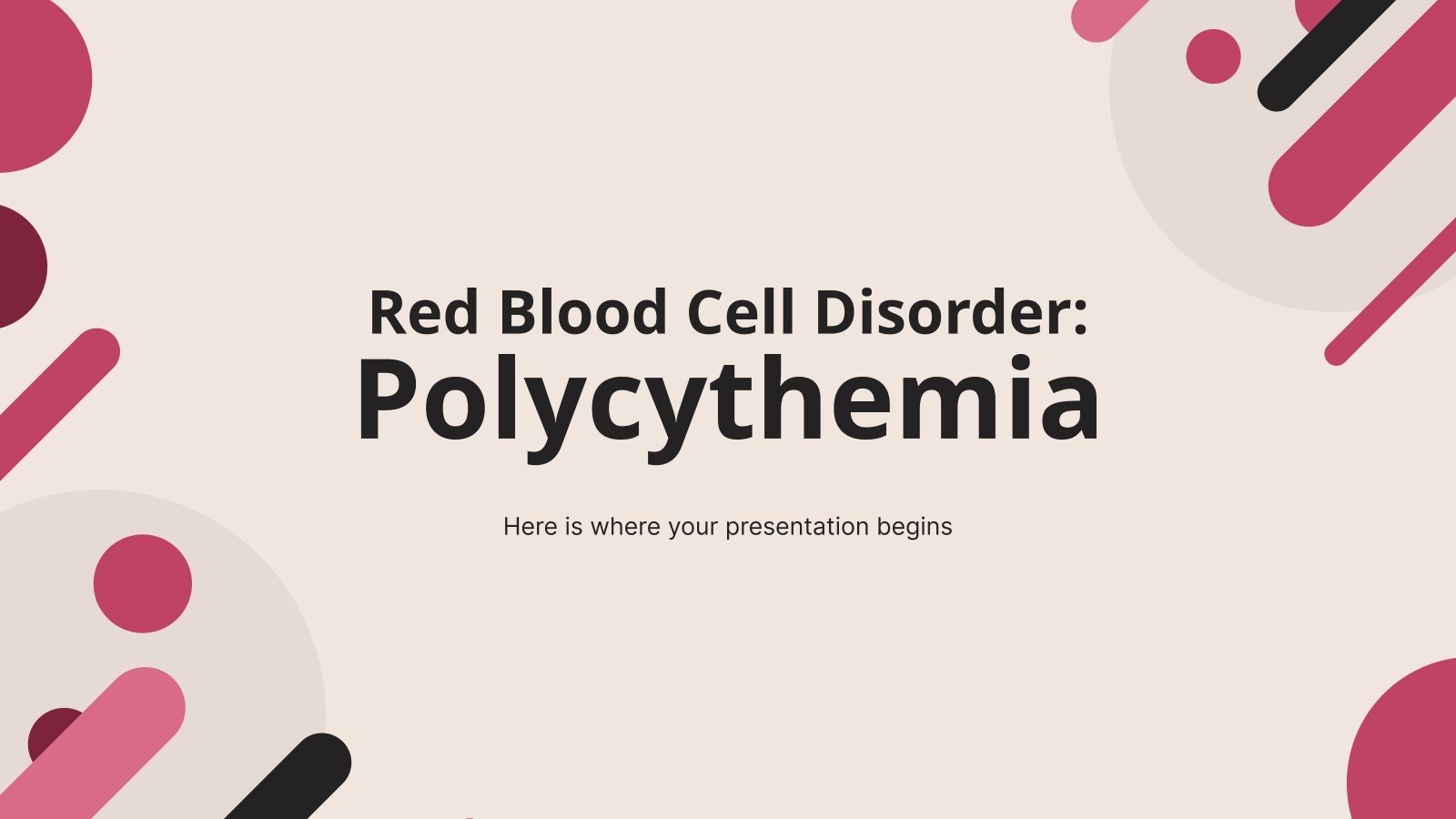 Red Blood Cell Disorder: Polycythemia Presentation