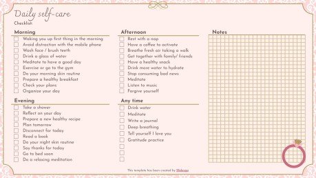 Coquette Aesthetic Personal Organizer Presentation