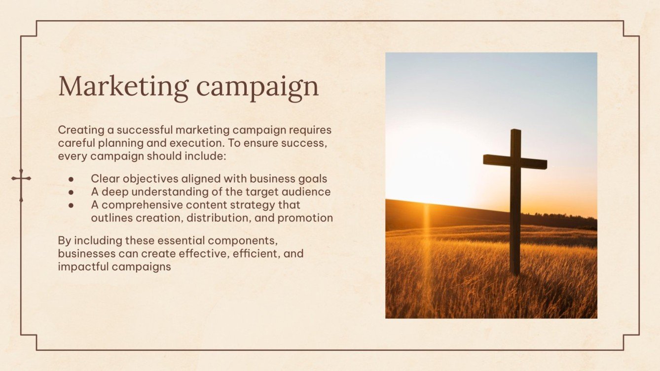 Christian Cross Background Campaign Presentation