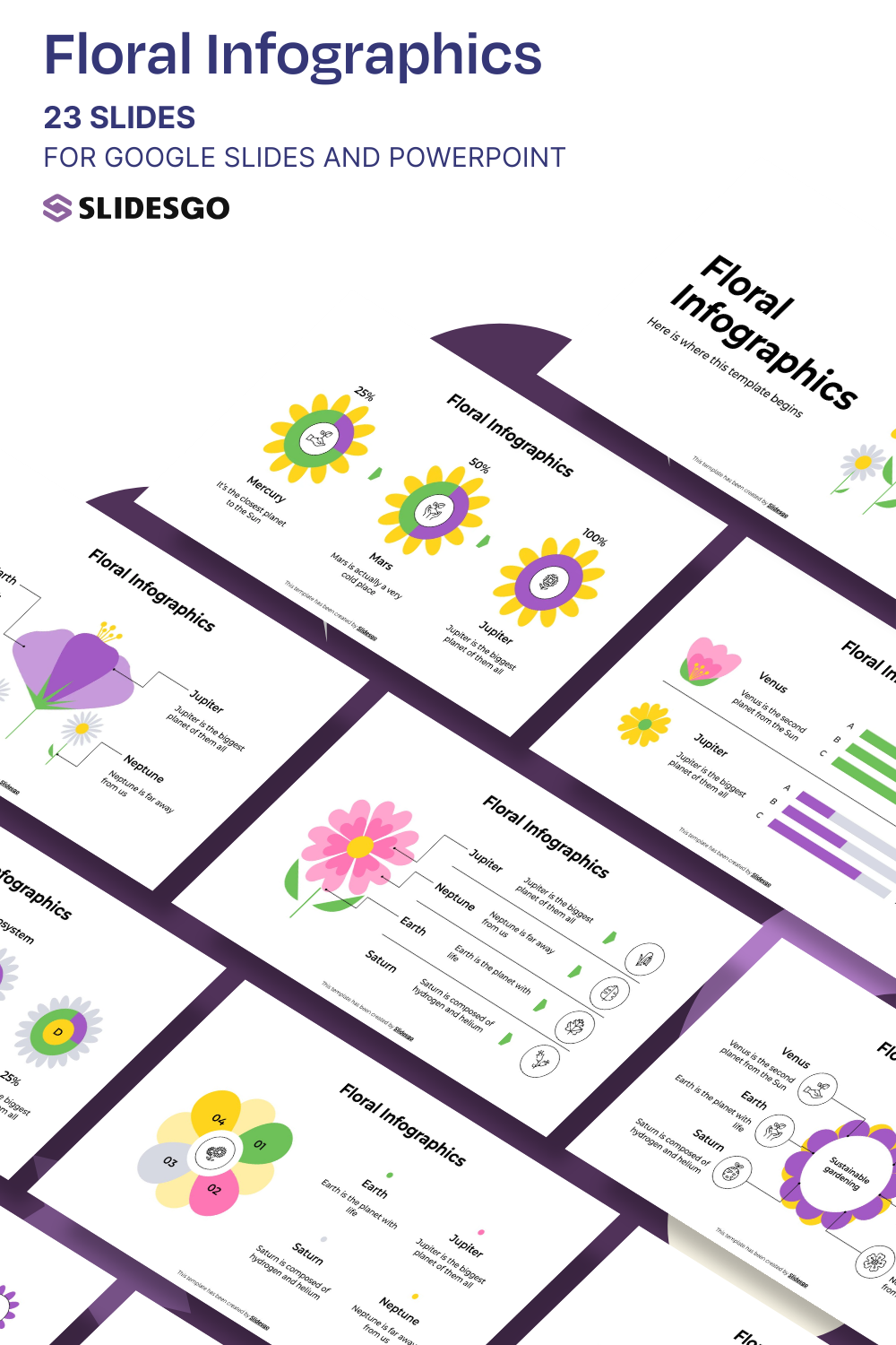 Floral Infographics Template