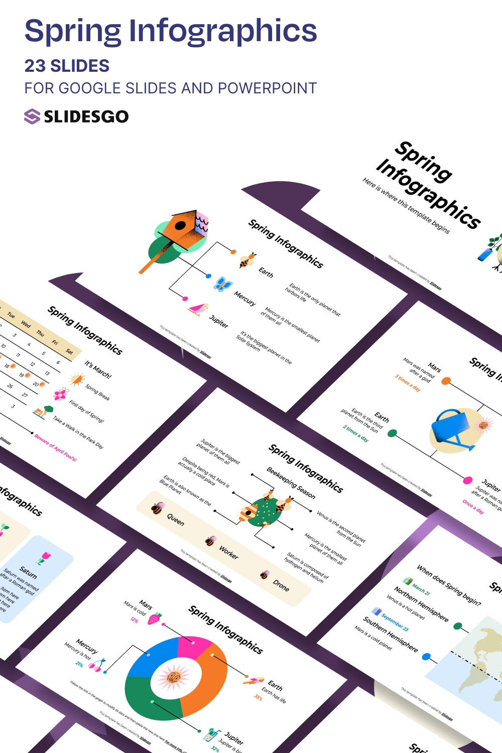 Spring Infographics Template