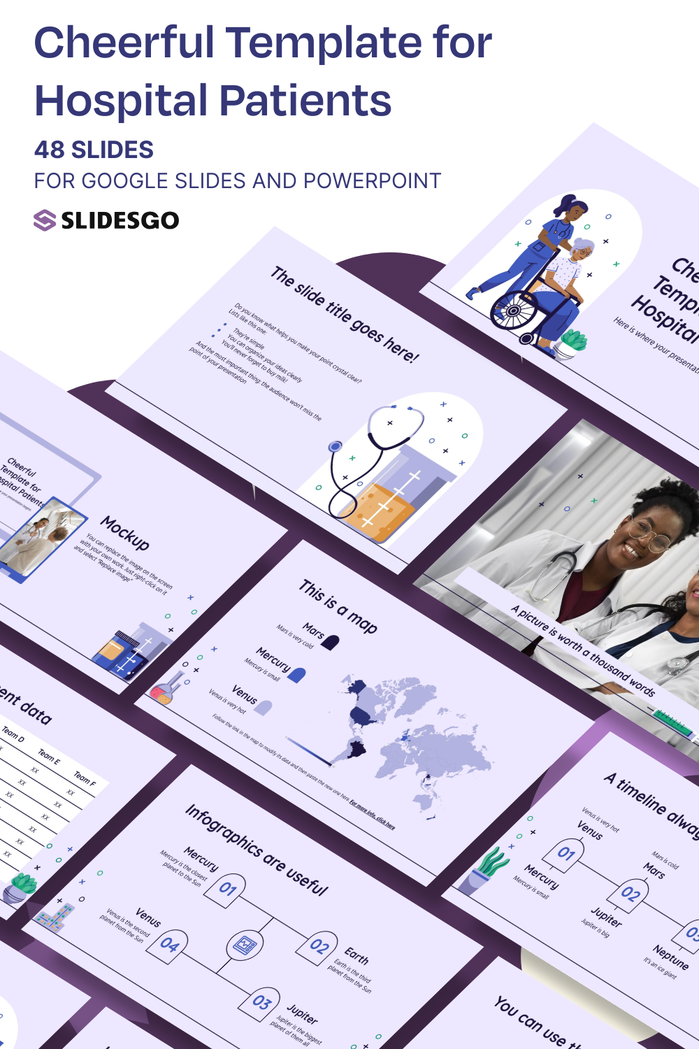 Cheerful Template for Hospital Patients Presentation