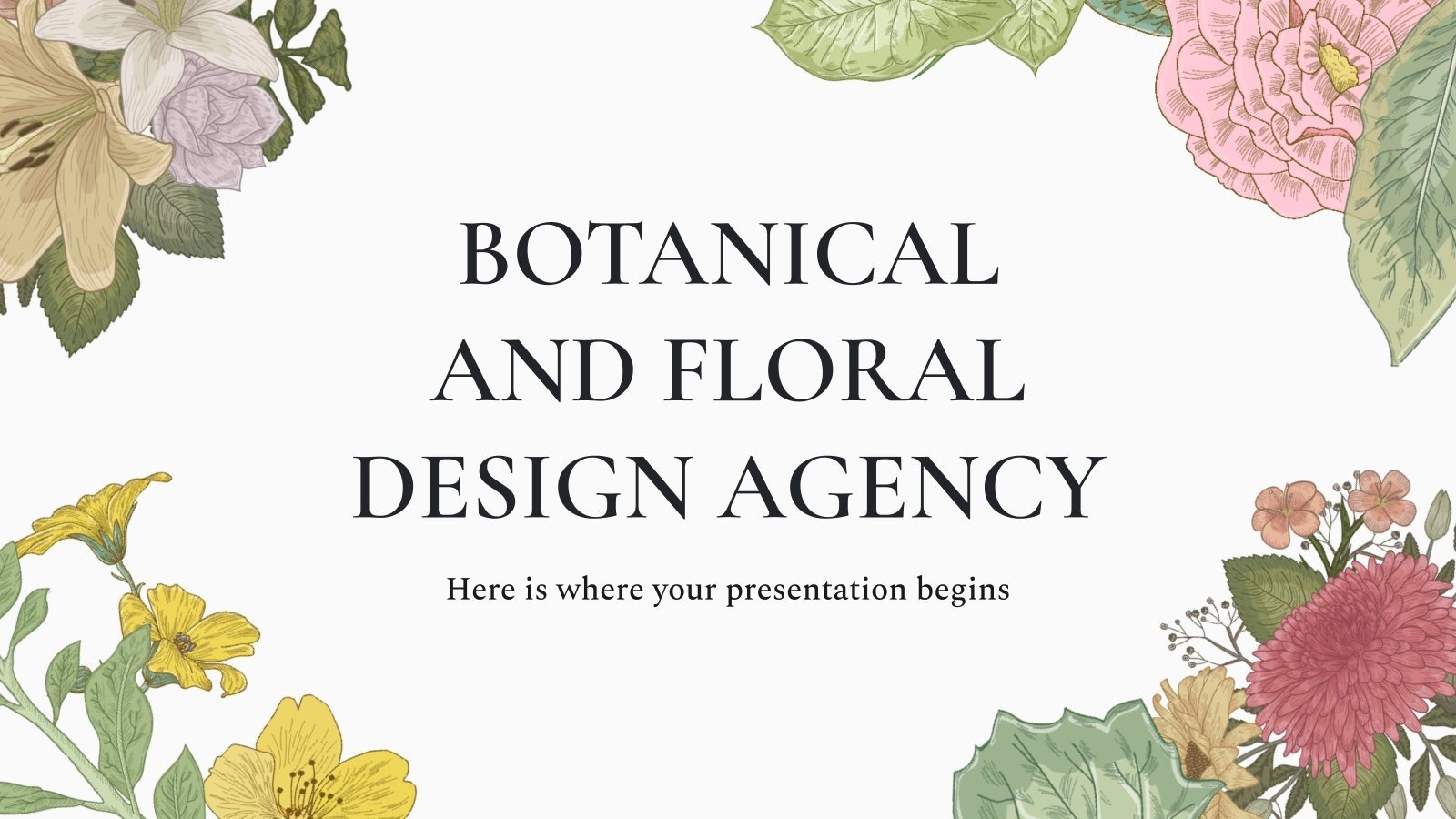 Botanical and Floral Design Agency | Google Slides & PPT
