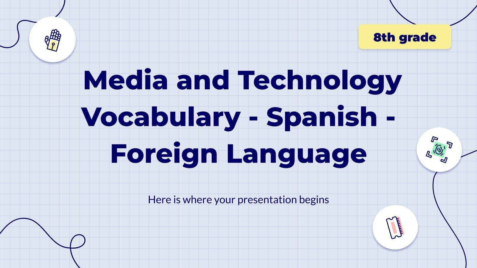 Media and Technology Vocabulary - Spanish - Presentation