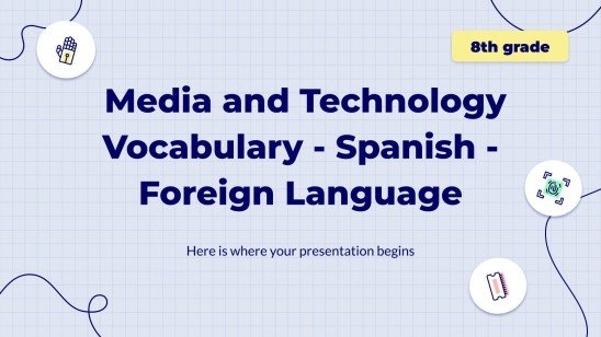 Media and Technology Vocabulary - Spanish - Presentation