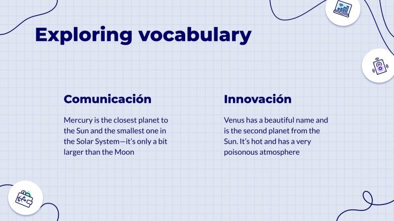 Media and Technology Vocabulary - Spanish - Presentation