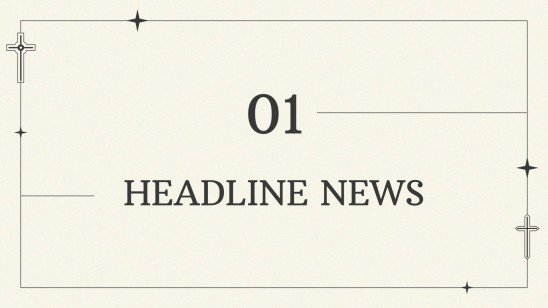 Christian Cross Background Newsletter Presentation