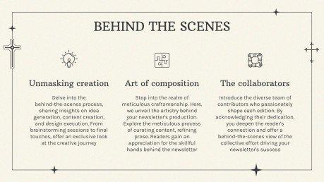 Christian Cross Background Newsletter Presentation