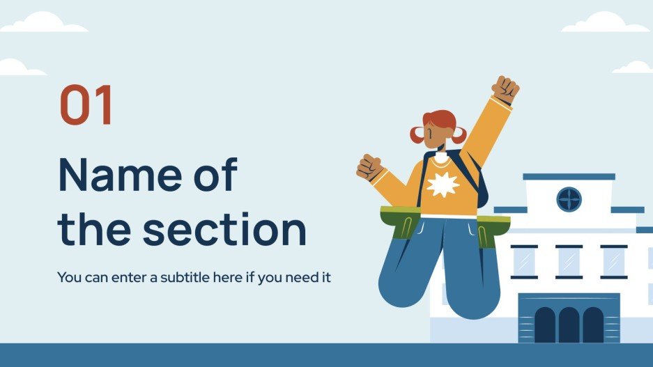 End of School Year Break Template for College Presentation