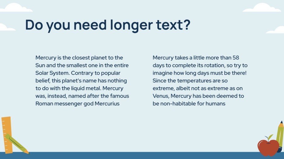 End of School Year Break Template for College Presentation