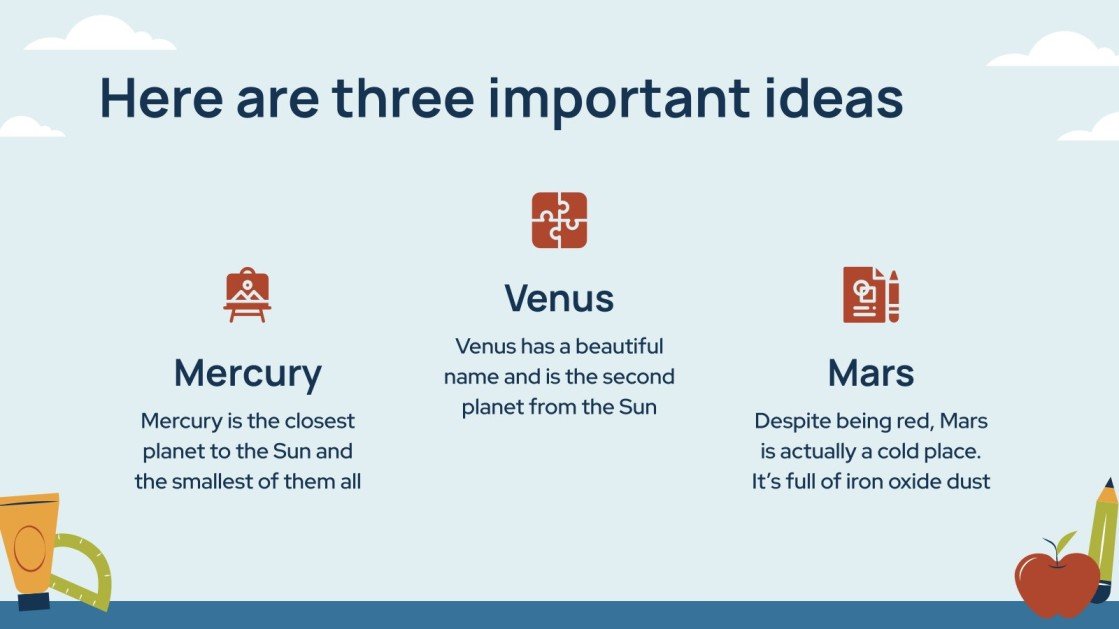 End of School Year Break Template for College Presentation