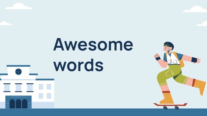 End of School Year Break Template for College Presentation