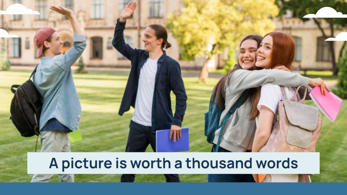 End of School Year Break Template for College Presentation