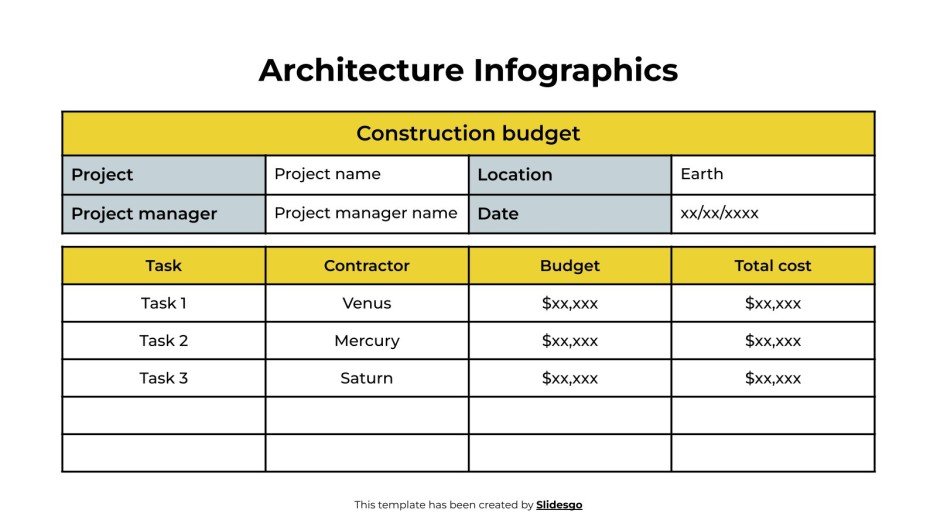 Architecture Infographics Template