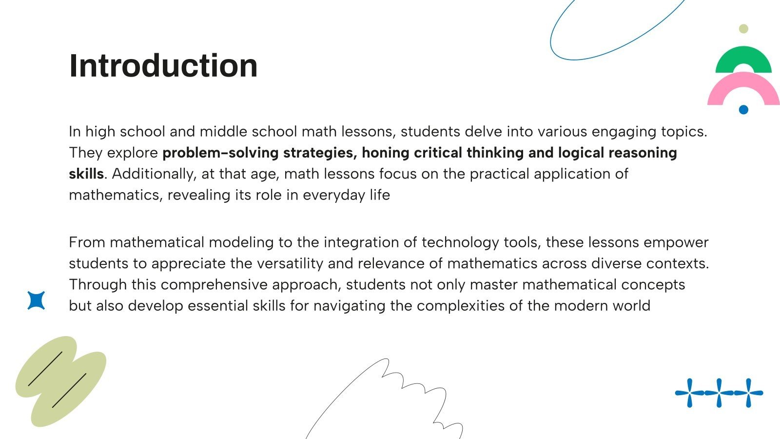 Mathematical Modeling and Problem-solving - 8th Grade