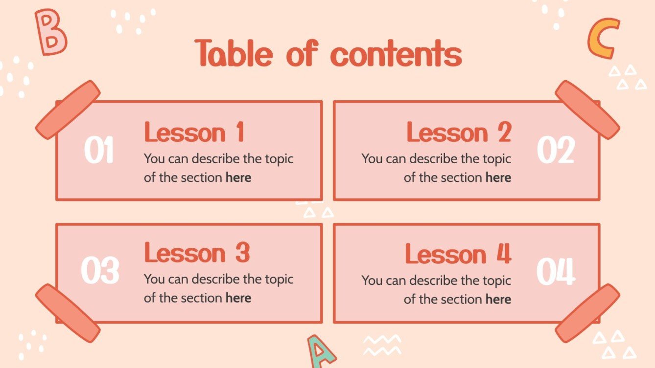 Cute Doodle Gifs Lesson | Google Slides & PowerPoint