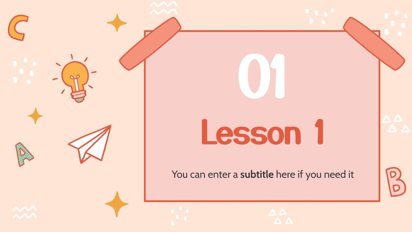 Cute Doodle Gifs Lesson | Google Slides & PowerPoint