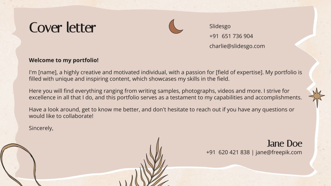 Old Paper Texture Portfolio Presentation