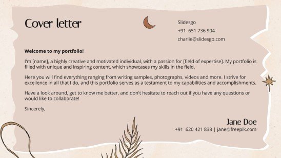 Old Paper Texture Portfolio Presentation