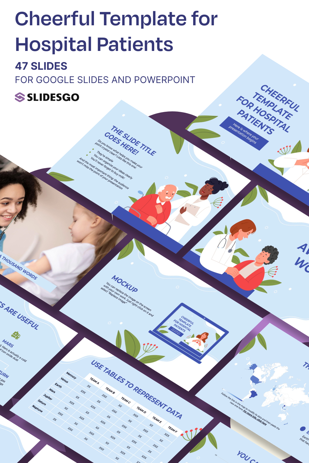 Cheerful Template for Hospital Patients Presentation