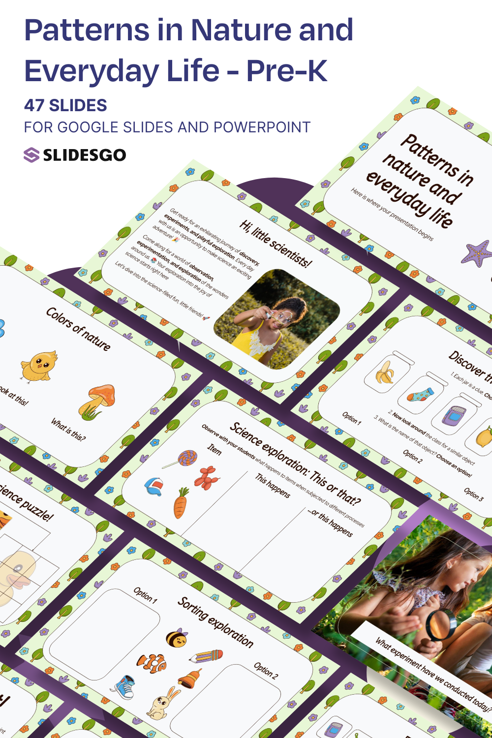 Patterns in Nature and Everyday Life - Pre-K Presentation