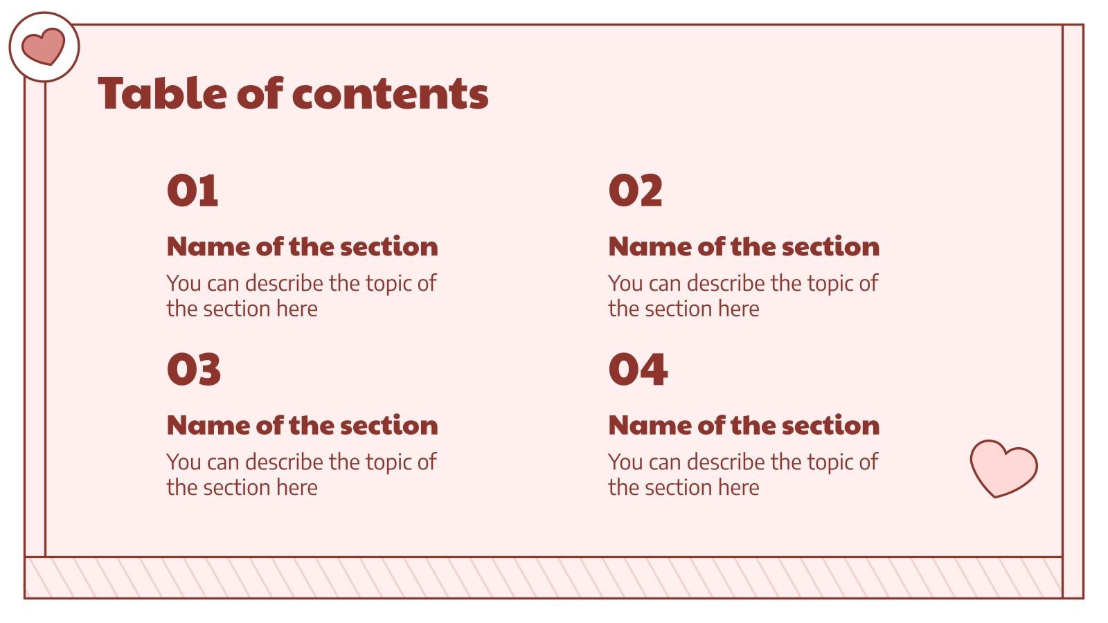 Lovely Hearts Template