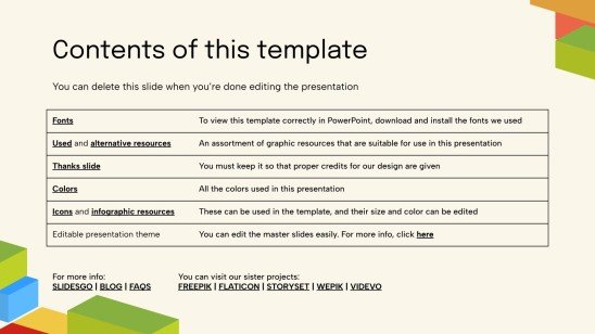 Building Blocks Pattern for Marketing Presentation