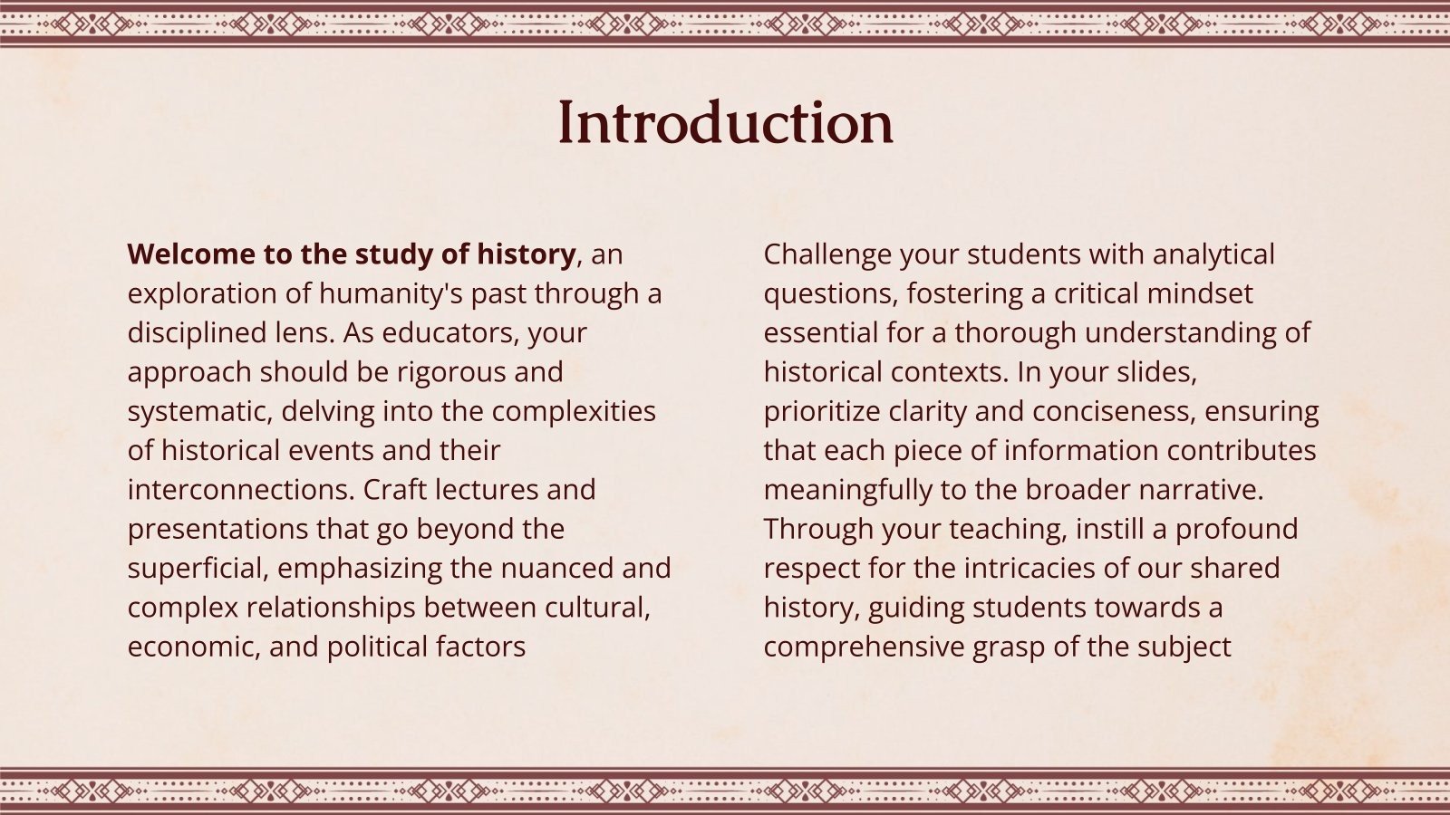 Historiography - Bachelor of Arts in History Presentation