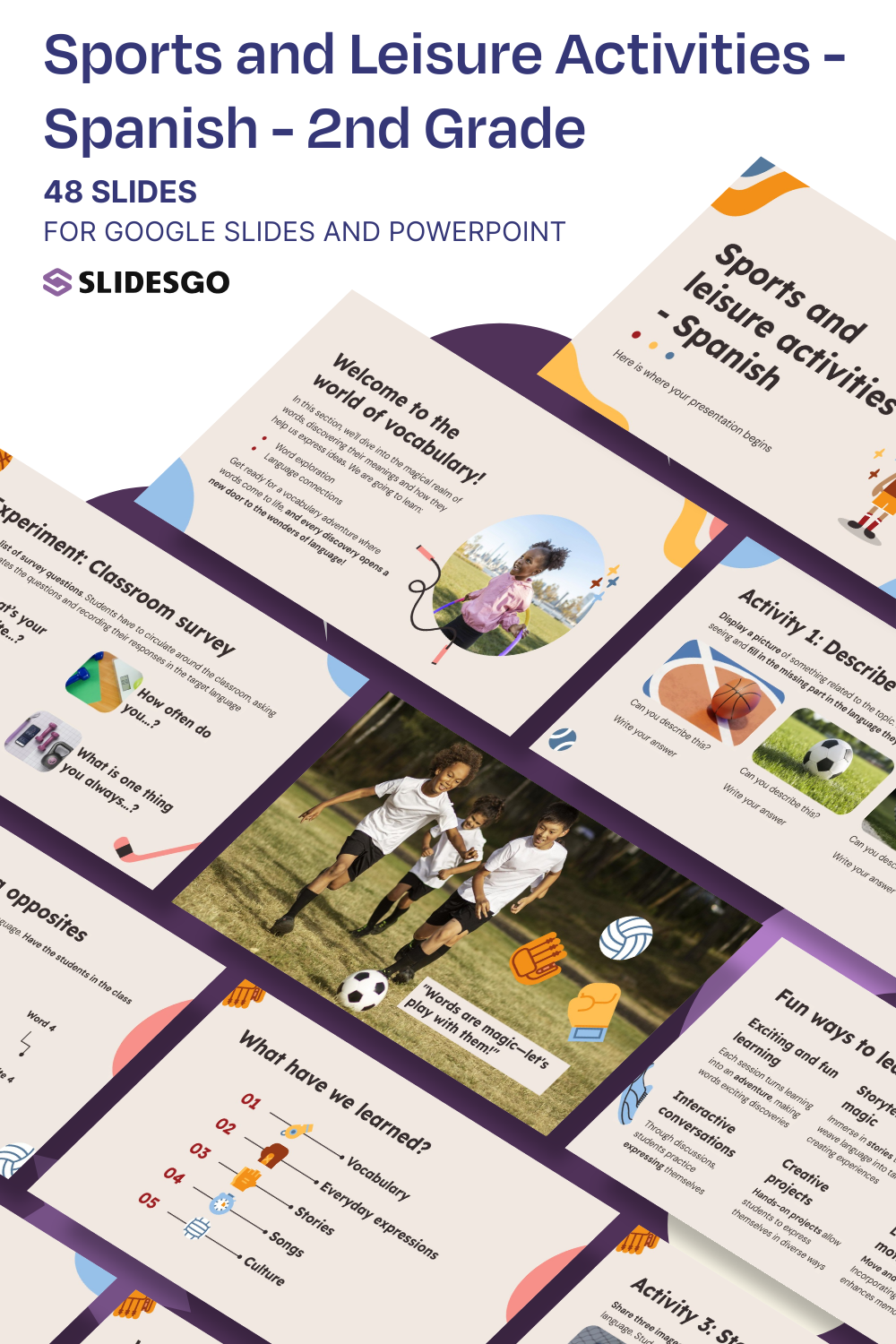 Sports and Leisure Activities - Spanish - 2nd Grade