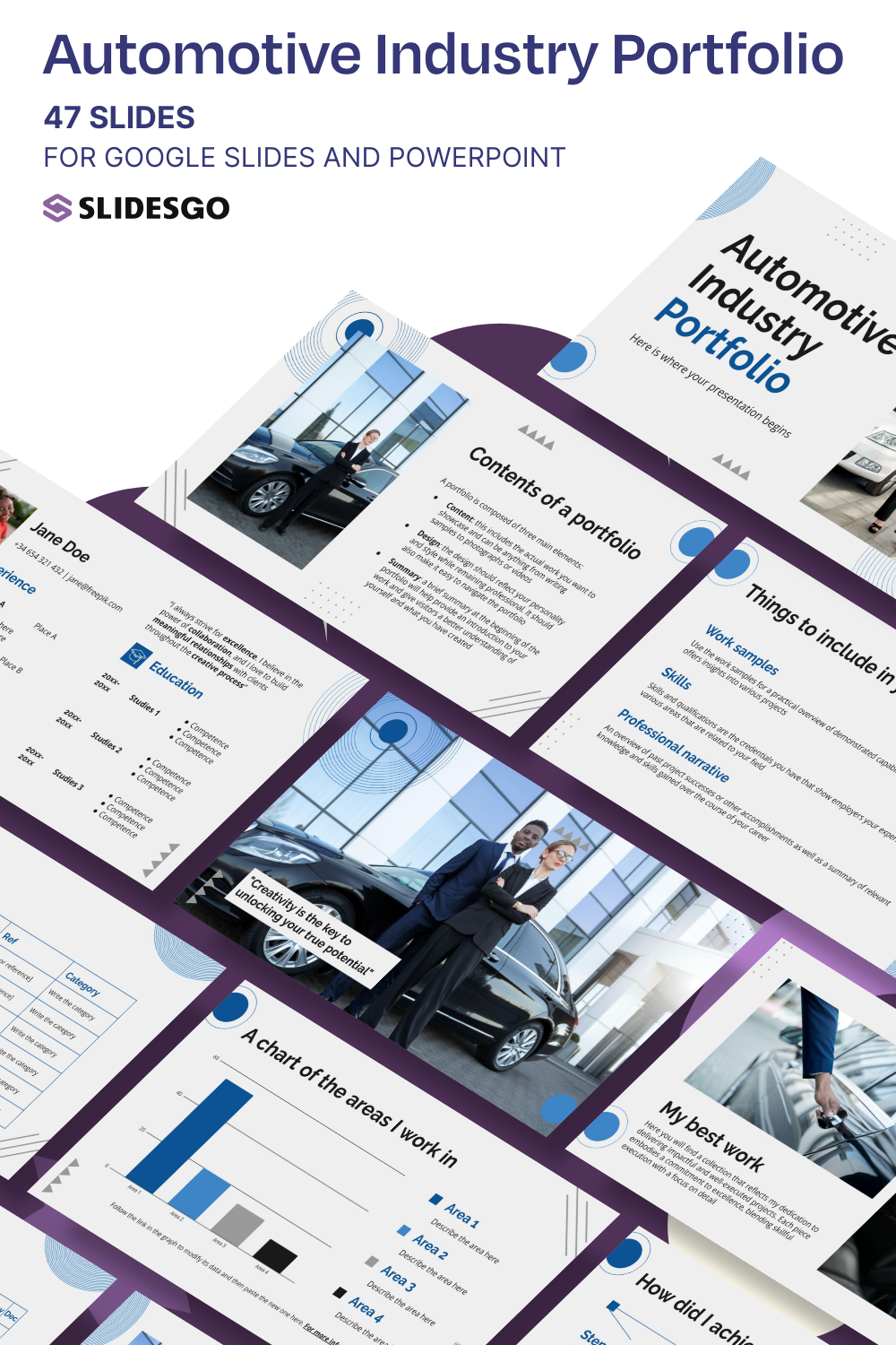 Automotive Industry Portfolio Presentation