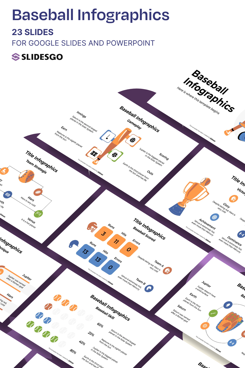 Baseball Infographics Template