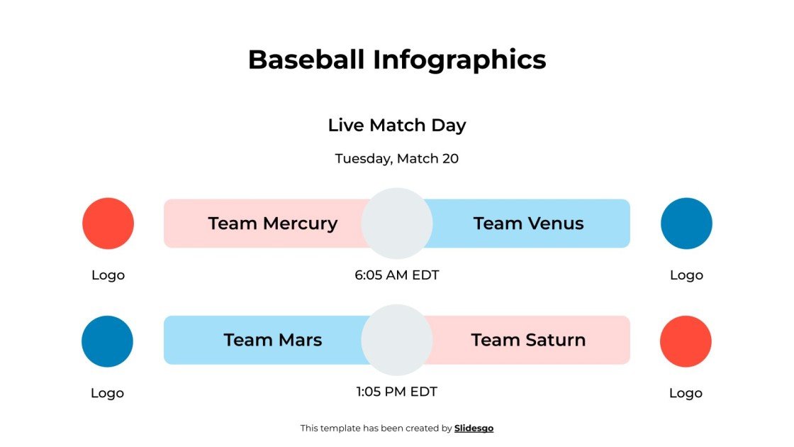 Baseball Infographics Template