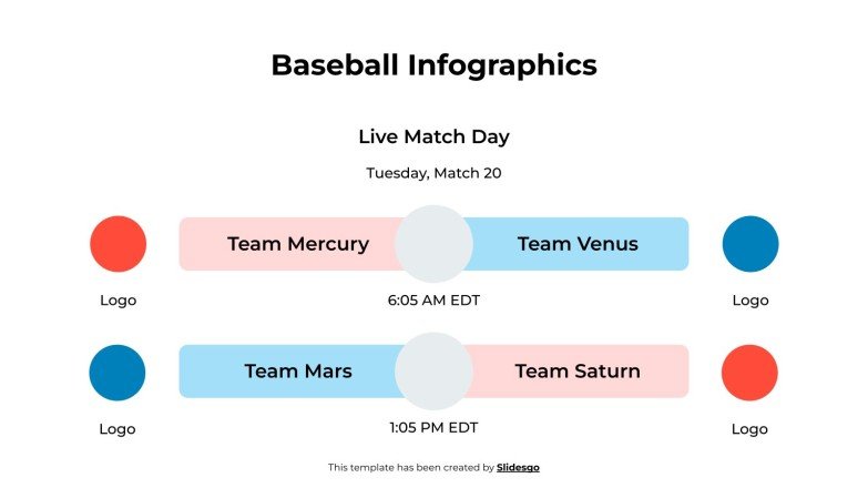 Baseball Infographics Template