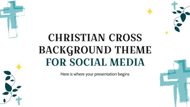 Christian Cross Background Theme for Social Media