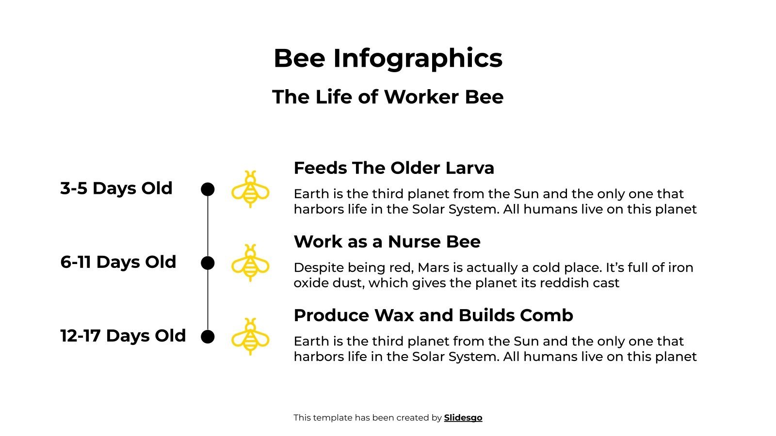 Bee Infographics Template