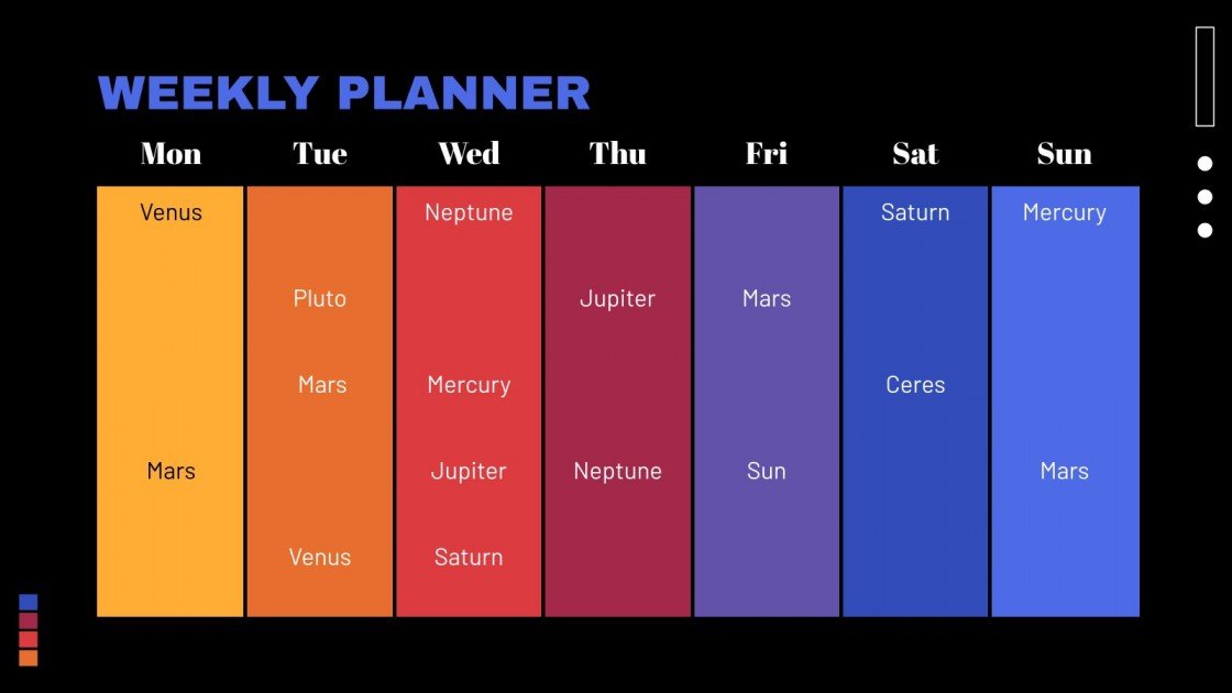 Warm Waves Style Planner for College | Google Slides & PPT