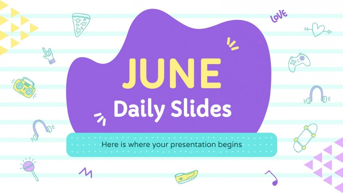 June Daily Slides | Google Slides and PowerPoint theme