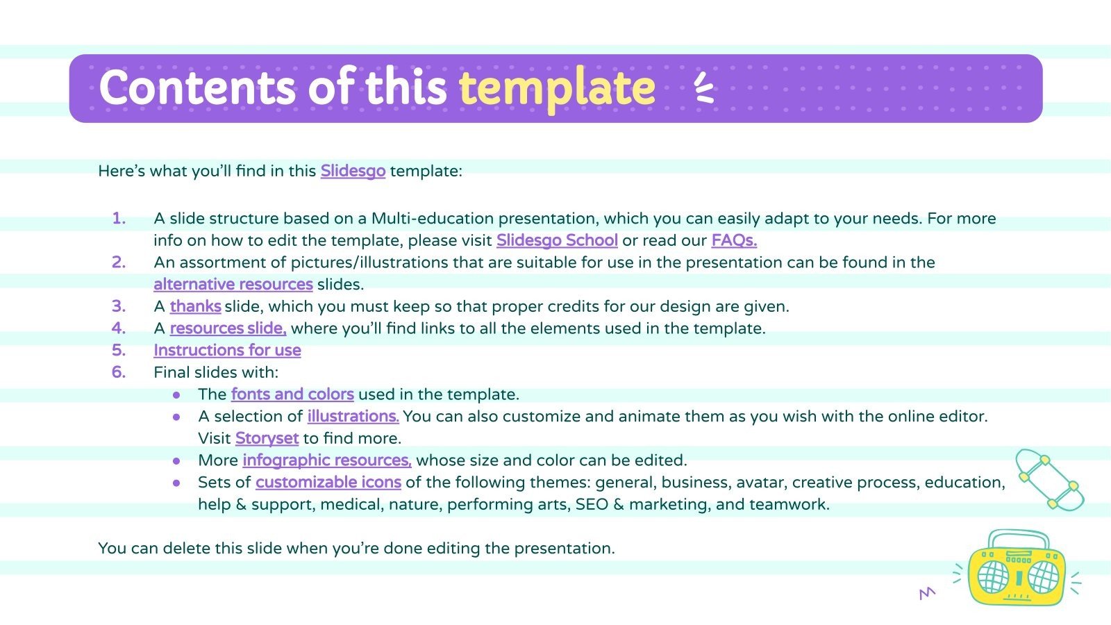 June Daily Slides | Google Slides and PowerPoint theme