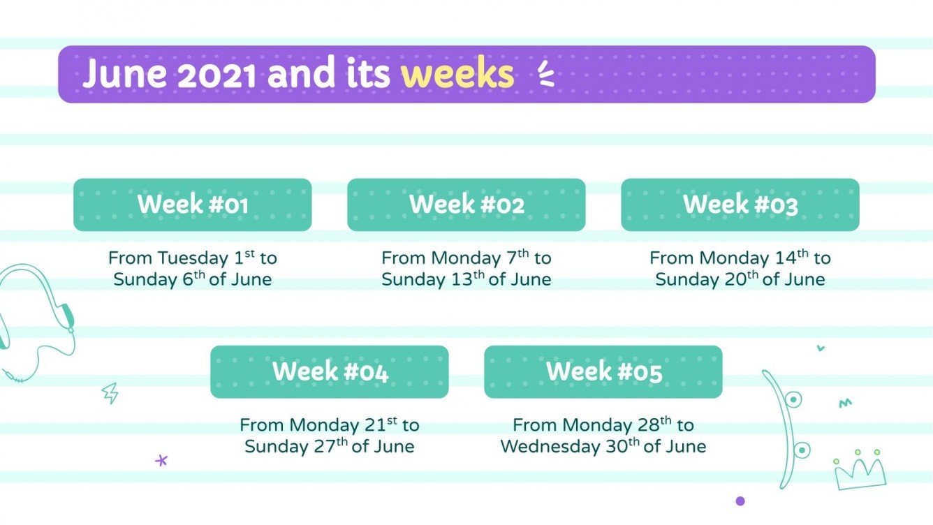 June Daily Slides | Google Slides and PowerPoint theme