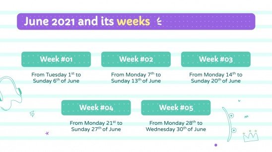 June Daily Slides | Google Slides and PowerPoint theme