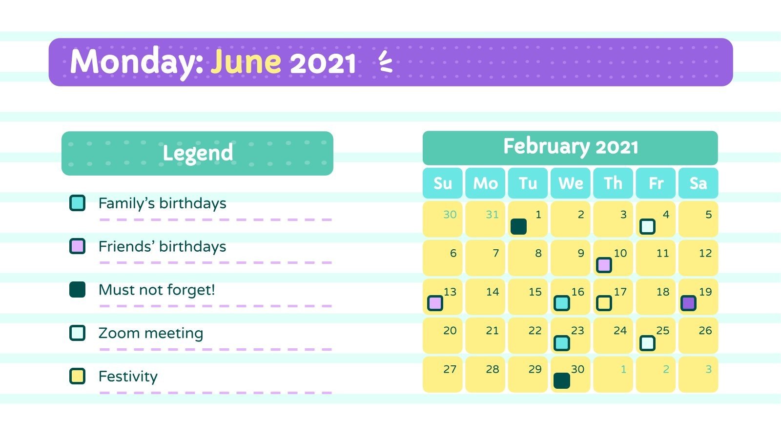 June Daily Slides | Google Slides and PowerPoint theme