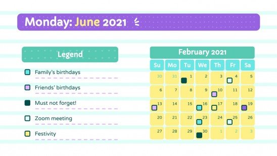 June Daily Slides | Google Slides and PowerPoint theme