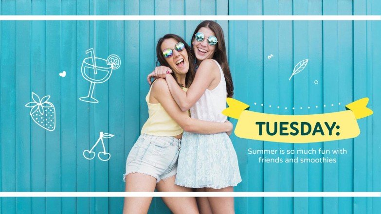 June Daily Slides | Google Slides and PowerPoint theme