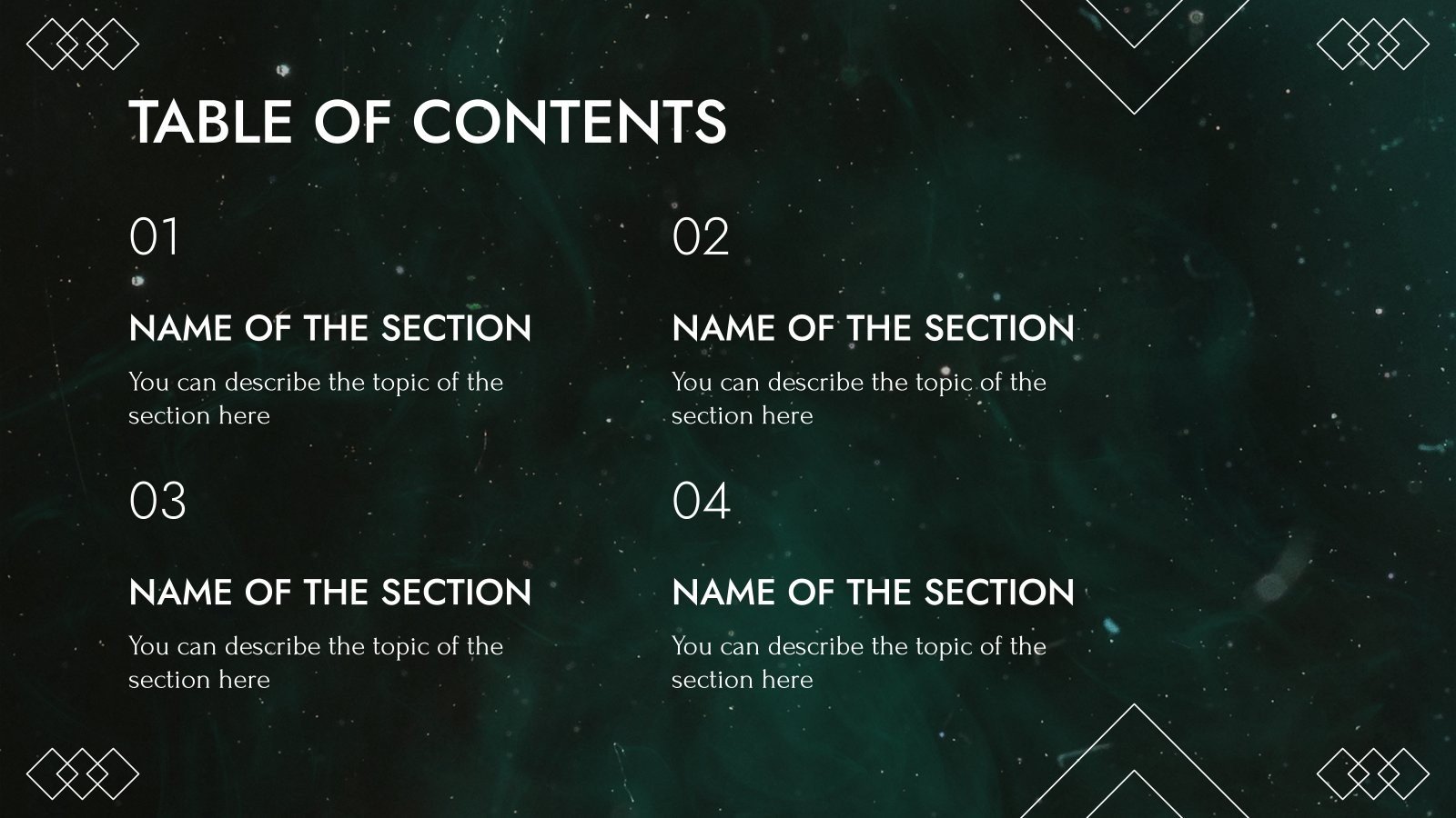 Smokey Backgrounds Theme Presentation