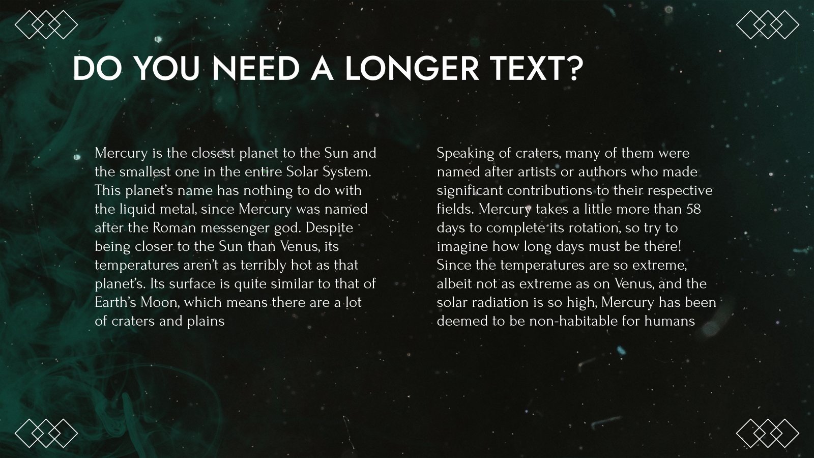 Smokey Backgrounds Theme Presentation