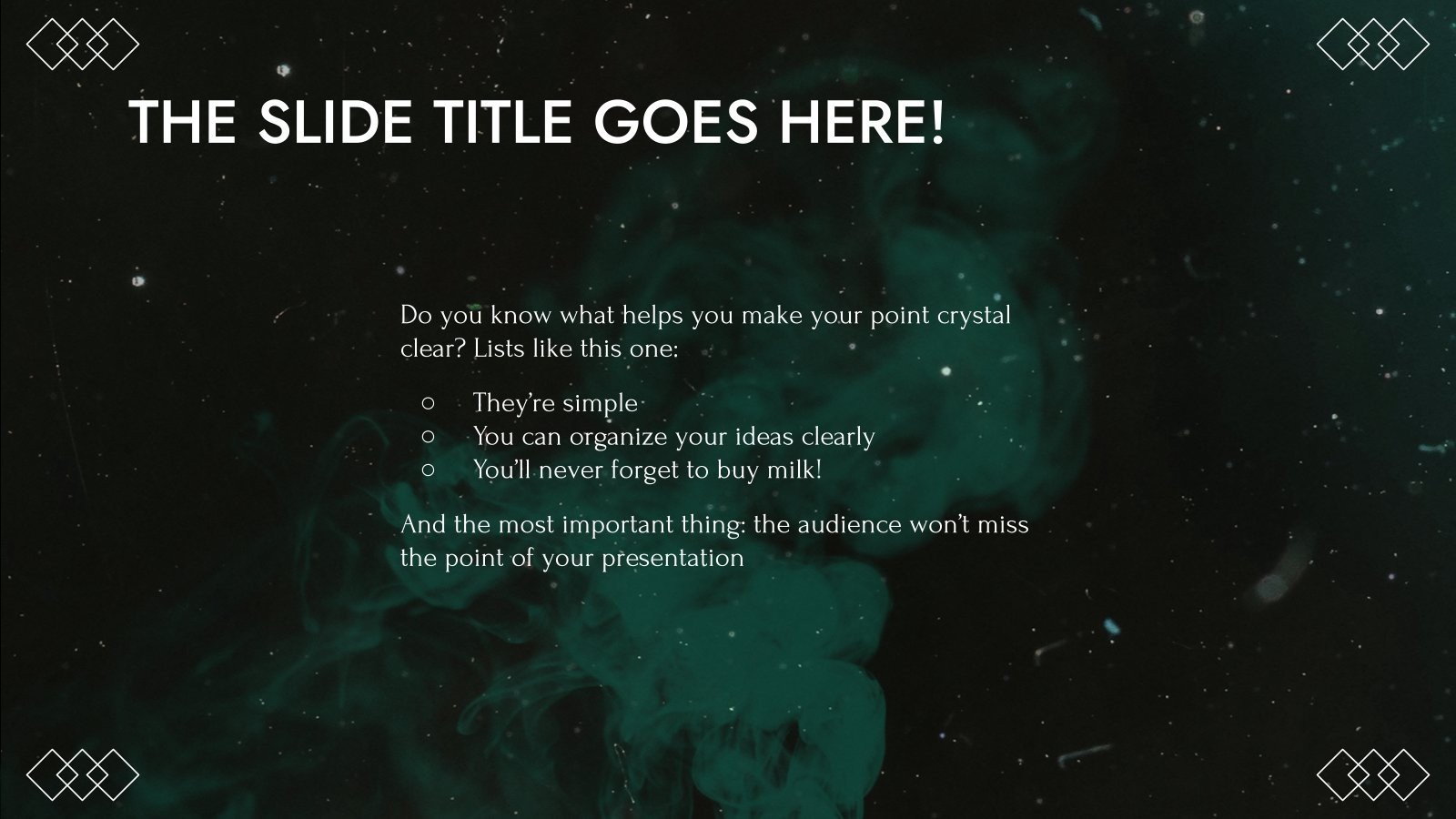 Smokey Backgrounds Theme Presentation